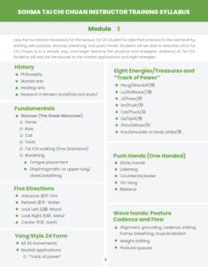 Tai Chi Instructor Certification Course - SOHMA Integrative Medicine